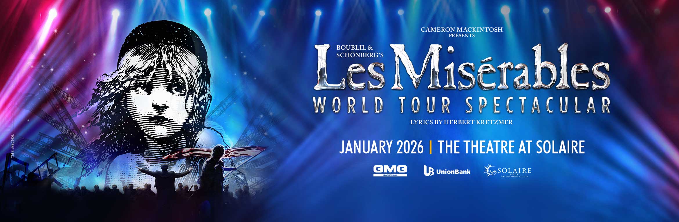 Les Misérables World Tour Spectacular tickets | The Theatre At Solaire | Ticketworld